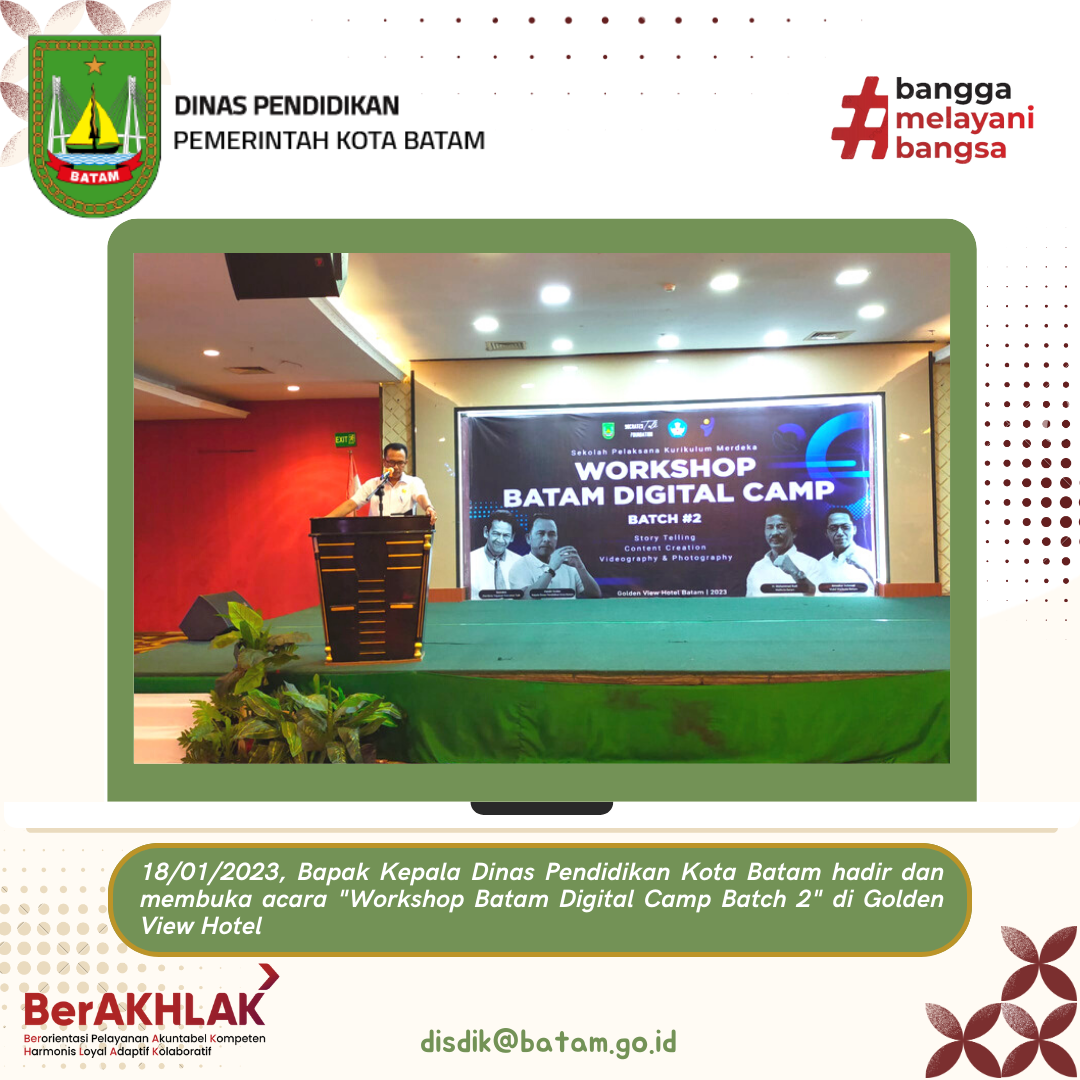 Workshop Batam Digital Camp Batch 2 – Dinas Pendidikan Kota Batam