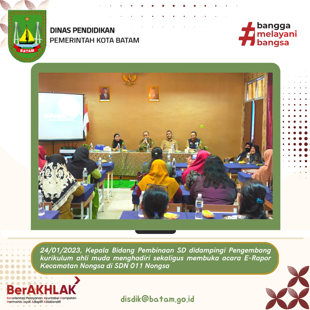 Implementasi E-Raport – Dinas Pendidikan Kota Batam