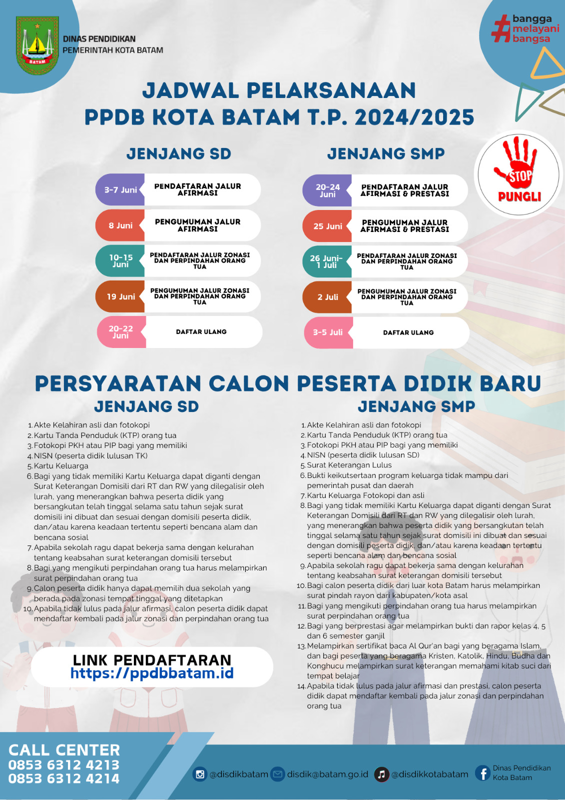 PPDB T.P. 2024/2025 Tingkat SD dan SMP Negeri Kota Batam – Dinas ...